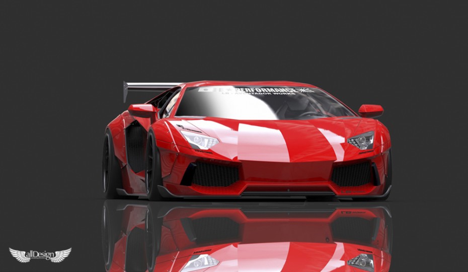 Wide Body Kit Liberty Walk Lamborghini Aventador LB-Works | allDesign
